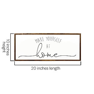 10x20 inches, Guest Room Decor - Entryway Decor - Make Yourself At Home Sign - Make Yourself At Home Sign - Guest Room Sign - Be Our Guest Sign - Guest Room - Guest Room Wall Decor