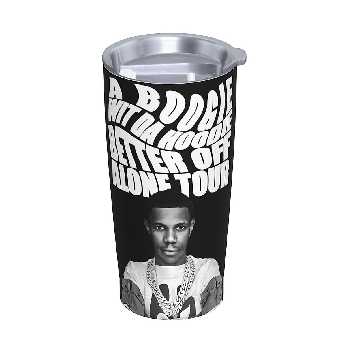 Zyxmconas A Boogie Music Wit da Hoodie Stainless Steel Insulated Tumbler Double Wall Travel Cup With Straw And Lid For Home Office Car 20 oz