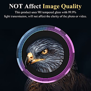 YWXTW for Samsung Galaxy S23 / S23 Plus Camera Lens Protector, Metal Individual Ring and 9H Tempered Glass Camera Screen Protector for Galaxy S23 / S23 Plus 5G