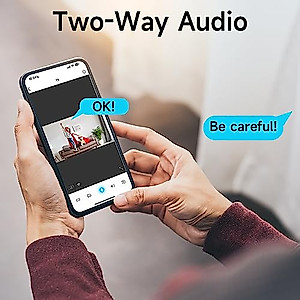 2K Security Cameras for Home Security, 2Pack Wifi 4MP Indoor Video Camera with Color Night Vision, AI Motion Detection, Two-Way Audio, Cloud & SD Card Storage, Compatible with Alexa & Google Assistant