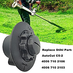 Anpongta Replacement AutoCut C5-2 Trimmer Head for Stihl FS38 FS40 FS40C FS45 FS45C FS46 FS50 FSE60 Weed Eater Head 4006 710 2106, 4006 710 2103