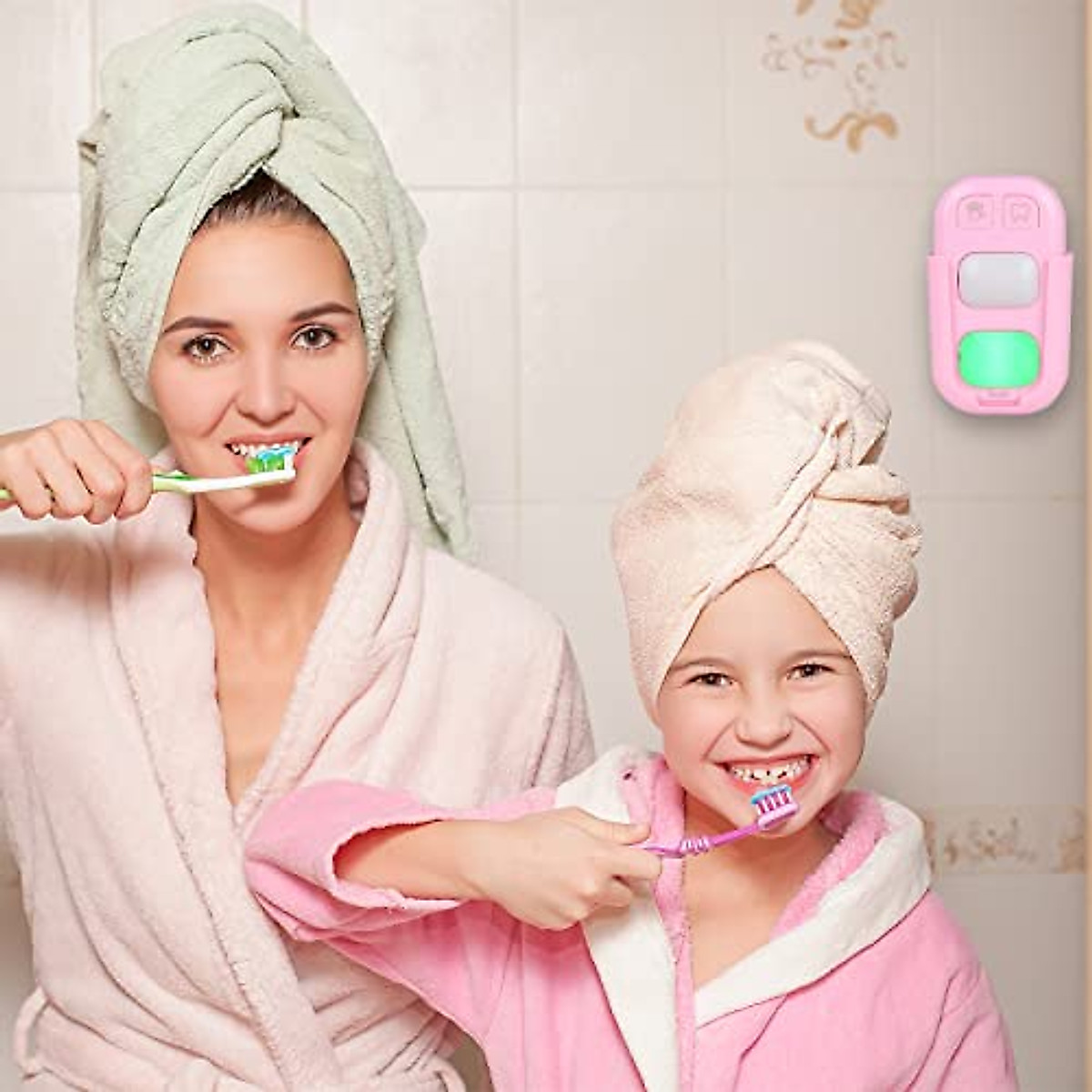 SOARING Teethbrush Timer for Kids, 2 Minutes Teeth Brushing and 20 Seconds Hand Washing Timer, Color Indicator Timer for Children Training Stick on Bathroom