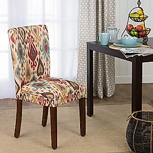 HomePop Parsons Upholstered Accent Dining Chair, Set of 2, Sienna