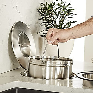 BLANCO 512471 Solon Compost System (Dual Mount) Accessory, Stainless