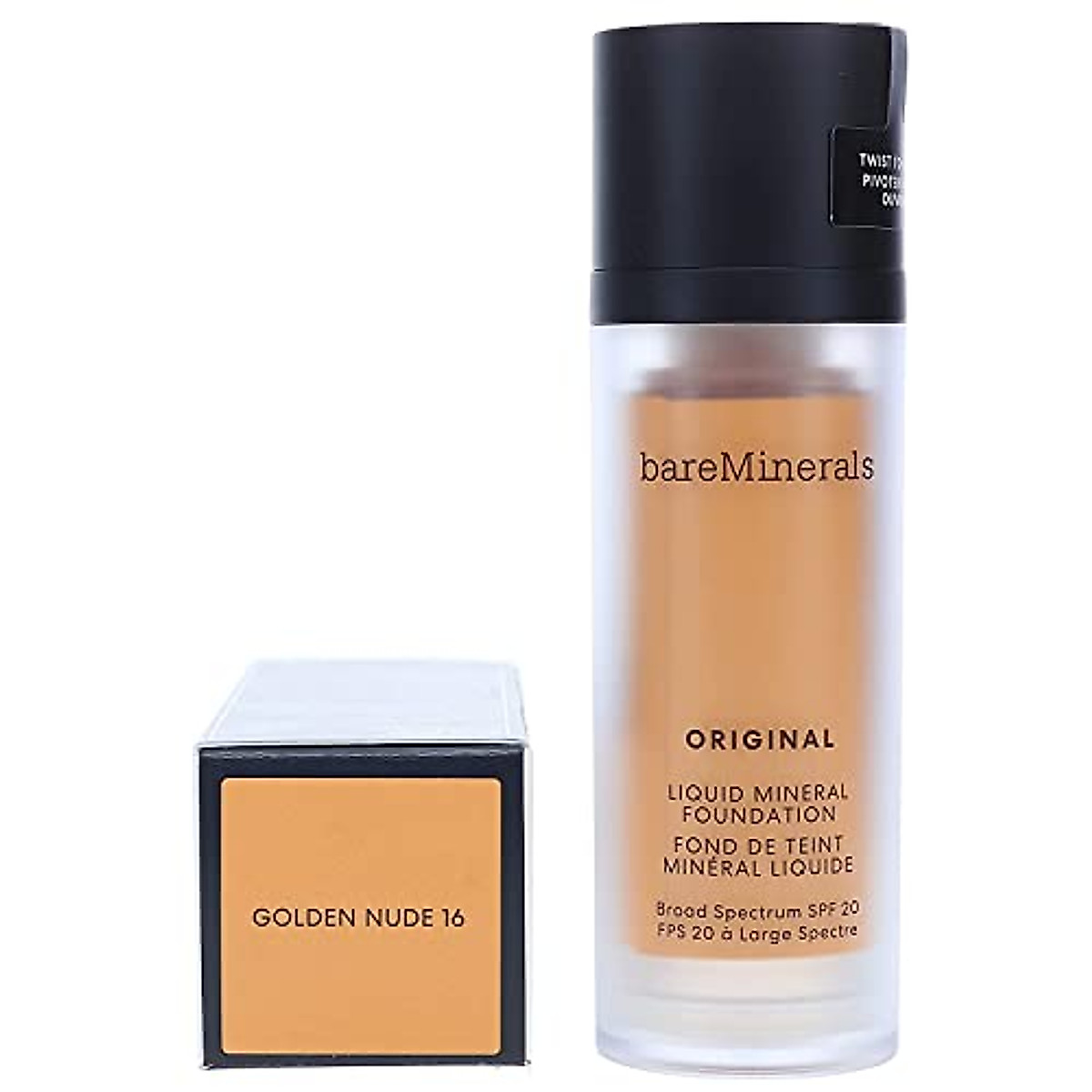 bareMinerals Original Liquid Mineral Foundation Broad Spectrum Spf 20, Golden Nude 16, 1 Fl Oz