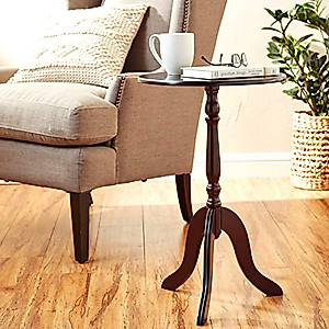 Frenchi Furniture Table, Mahogany, 17.93 in x 18.72 in x 3.35 in