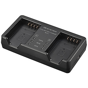 OM SYSTEM OLYMPUS SBCX-1 Battery with Charger kit,Black