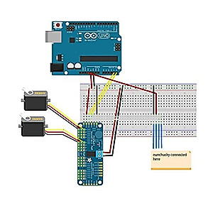 Davitu Electricity Generation - 1 PCS 16-channel PWM Steering Gear Drive Board, Controller, Robot IIC, Suitable for MG90S SG90 MG995, etc.