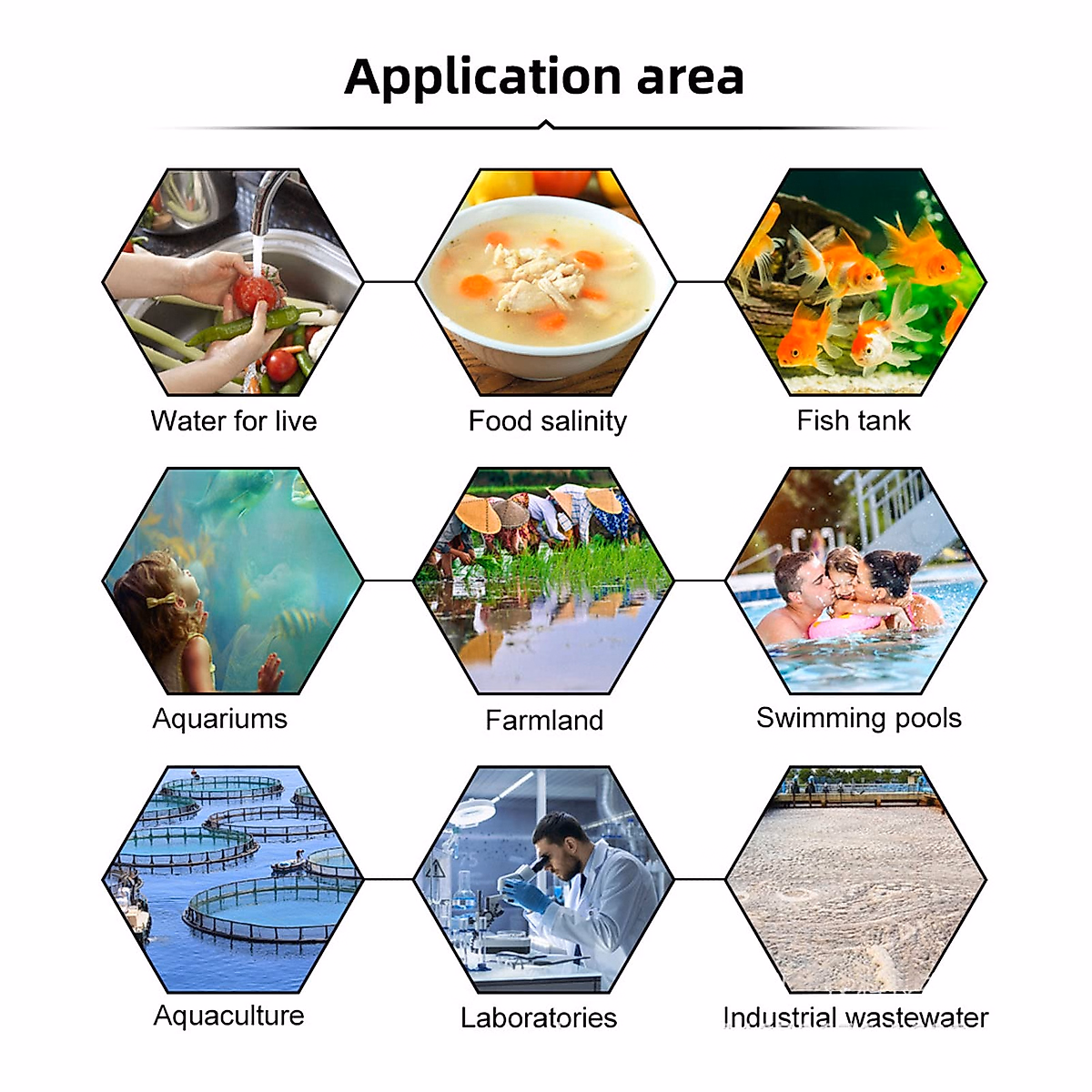 Water Quality Test Pen, 7 in 1 Design Pool Water Test Kit,PHTester Digital 0 °C-60 °C Range, High Pen Tester for Swimming Pools and SPA Aquaponic Aquariums