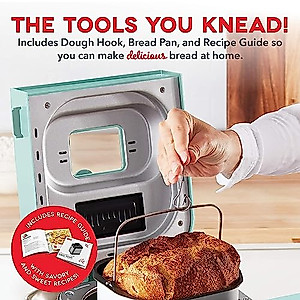 XMANX Stainless Steel Bread Maker, Up to 1.5 lbs Bread, Programmable, 12 Settings + Gluten Free and Automatic Stuffing Dispenser