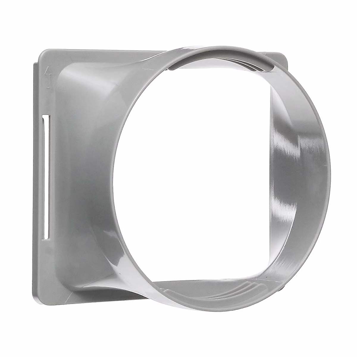 AkoMatial 15cm Round/Square Shaped Exhaust Hose Duct Interface Adapter for Portable Air Conditioner - Silver Square C/H Series