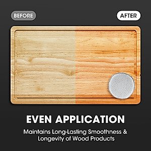 NiHome 5-Inch Wood Conditioner, Wax & Oil Applicator 4-Pack, Reusable Microfiber & Sponge Pads for Scratch-Free Cutting Board Maintenance & Versatile Home Polishing, Machine Washable for Long-Term Use