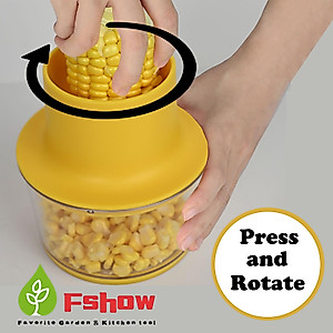 Fshow Corn Stripper, Corn Peeler,Quickly Remove Kernels From Corn