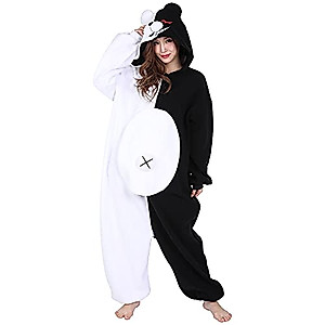 SAZAC Kigurumi - Danganronpa - Monokuma - Onesie Jumpsuit Halloween Costume - Adult One Size Fits All