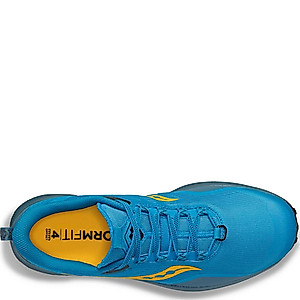 Saucony Men's Peregrine 12 Trail Running Shoe, Ocean/Black, 11