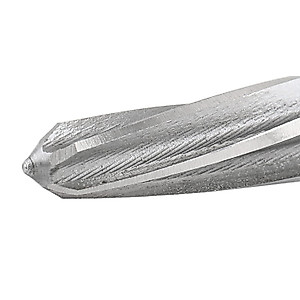 Accusize Industrial Tools High-Speed Steel Spiral Flute Aligning Reamer, 1/2" Cutting Diameter, 1/2" Shank Diameter, 0522-0012