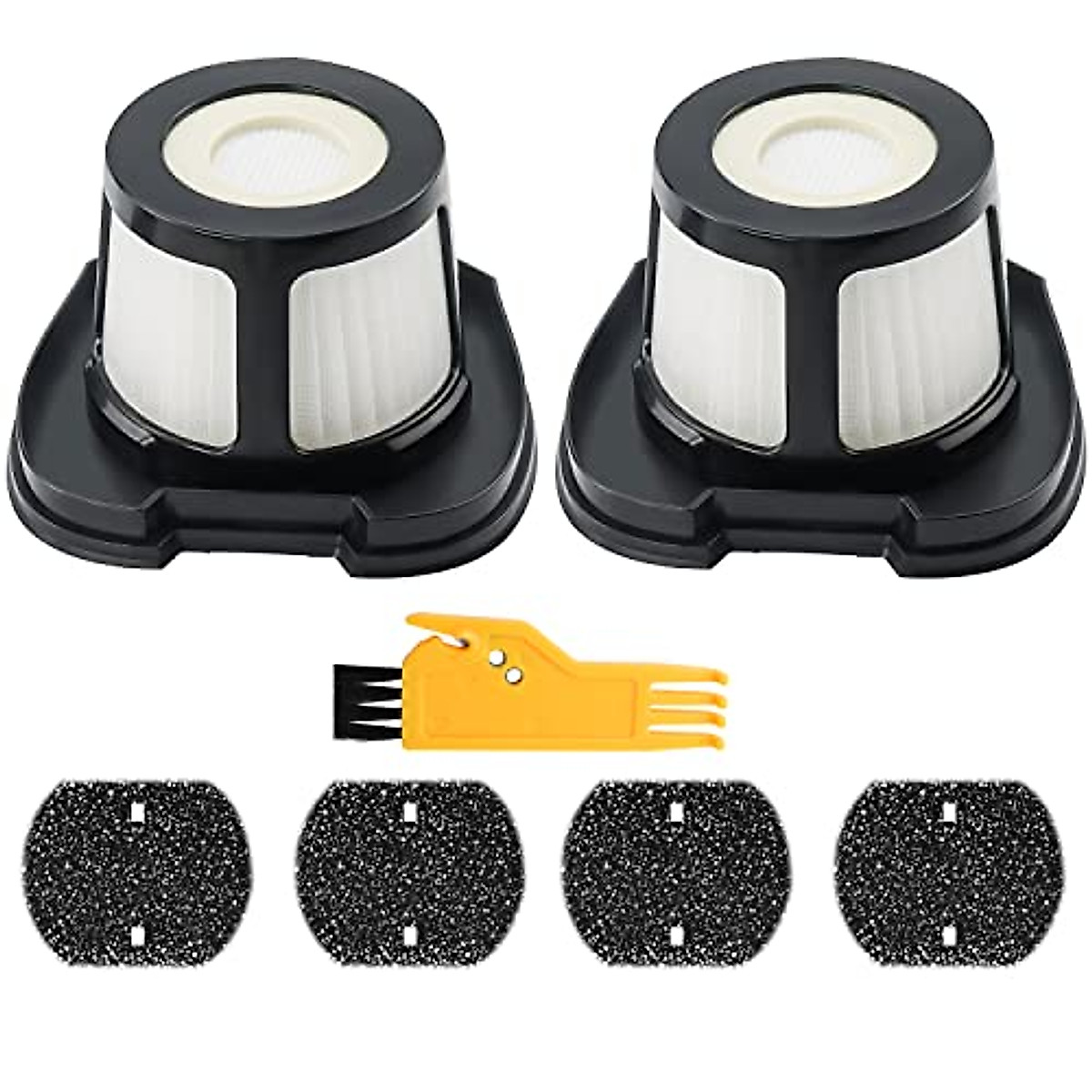 2284W 2390A Vacuum Replacement Filter for Bi-ssell Pet Hair Eraser Filter Hand Vacuum 2390 2389 2579, Compared to Part # 1614212 1614203 1614204 (2 Mesh Filter and 4 Foam Filter)