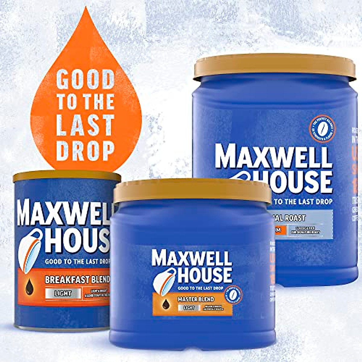 Maxwell House Master Blend Light Roast Ground Coffee (26.8 oz Canister)