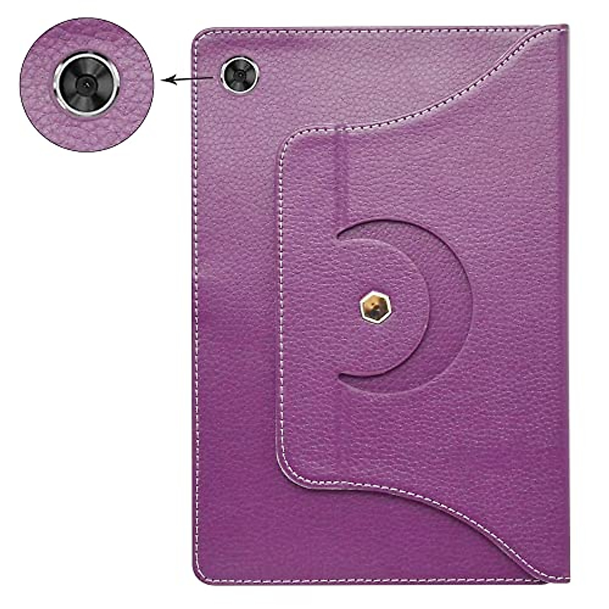 Bige for Galaxy Tab A8 10.5 Case,360 Degree Rotary Stand with [Auto Wake/Sleep] Cover for Samsung Galaxy Tab A8 10.5 inch SM-X207 /X205 /X200 2022 Release Tablet,Purple (10001991-3)