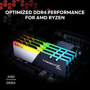 G.Skill Trident Z Neo Series (Intel XMP) DDR4 RAM 32GB (2x16GB) 3600MT/s CL16-19-19-39 1.35V Desktop Computer Memory UDIMM (F4-3600C16D-32GTZNC)