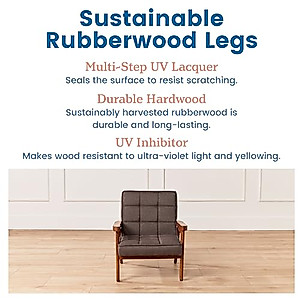 ECR4Kids Hadley Arm Chair, Kids Furniture, Raisin