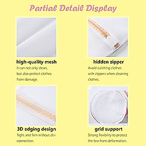 Yang Yao 3pcs 12x16in Durable Honeycomb Mesh Laundry Bags, Reusable Mesh Laundry Bags for Delicates,Small Mesh Laundry Bags with Zipper, Washing Bags for Laundry