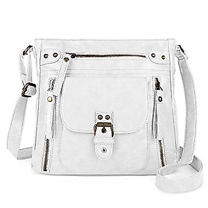 Angel Kiss Crossbody Bags Shoulder Bags and Handbags for Women Multi Pocket Daily Soft Hobo Purses Medium Size