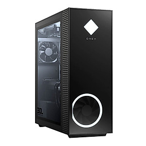 OMEN 30L by HP Desktop PC Intel i7-10700K 3.8GHz W/Liquid Cooling, 16 GB DDR4-3200 XMP SDRAM Black 512GB M.2 SSD + 1TB SATA HDD, GeForce RTX 3090 24 GB Win 10Pro(2H4A2AV)