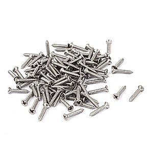 uxcell a16011500ux0058 Screw M1.4 x 8Mm Cross Head Countersunk Self Tapping Screw 100 Pcs