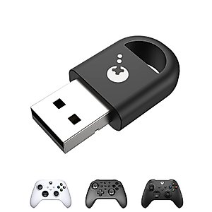 GuliKit 2.4G Bluetooth Adapter Controllers Wireless (Kingkong, King Kong 2 Pro & 2), Zen Pro Controller, Supports Windows7/8/10/11, black, PC02