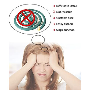 VROCUSE Pluggable & Hangable Mosquito Coil Holder for Outdoor, Camping, Patio, Hiking, Pool Side, etc.