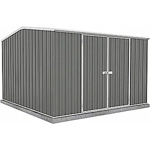 Outdoor Storage Shed, Storage Shed and Tool Shed Storage Sheds 10 x 10 ft. Galvanized Steel & Metal Storage Shed