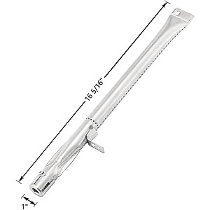 Shengyongh SS99441 (6-Pack) SS14081 (6-Pack) Stainless Steel Heat Plate and Burner Replacement for Brinkmann 810-6680-S Brand Gas Grill