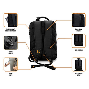 JetPack Snap Backpack for Non DVS, Club DJ Gig Set up, This Bag Protect Carry Mac, Laptop, Stand, Headphone, USB Mobile Devices, Cables, Microphone. Travel Friendly, Ultra Slim Design