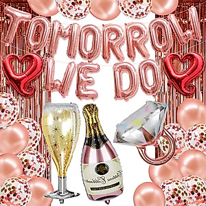 Wedding Rehearsal Dinner Decorations Rehearsal Dinner Decor One Day Away The Night Before Wedding Rehearsal Decorations Tomorrow We Do Balloons Banner Bridal Shower Engagement Wedding Rehearsal Decor