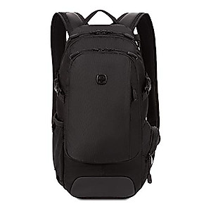 SwissGear 3598 Backpack Narrow Daypack, Black, 18-Inch