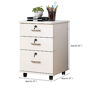 YUZDNM Wooden Desk Storage Box with Lockable Drawers - Solid Wood Desk Organizers - A4 Office Supplies/Receipt File Organizer, Flat File Cabinet (Color : Brown)