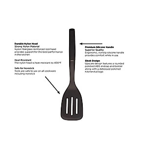 KitchenAid Classic Slotted Turner, One Size, Black 2, 13.66-Inch