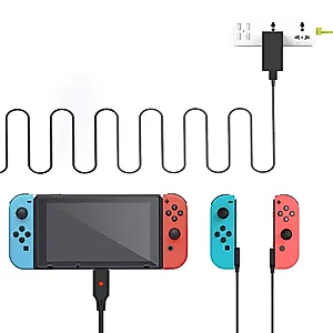 Controller Charger for Nintendo Switch,Switch Joycon Controller Charger Support 2 Joy-Cons & 1 Switch Pro Controller with 5.9FT USB-C Cable