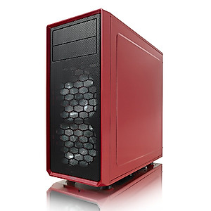 Fractal Design FD-CA-FOCUS-RD-W Focus G ATX Mid Tower Computer Case Mystic Red