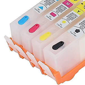 Fafeicy 4PCS Ink Cartridge,Permanent Chip Replacement Refill Ink Cartridge PP for Office (HP 920)