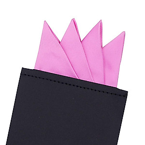 PreFolded Pocket Squares On Card For Men Polyester Suit Handkerchief 8 pieces