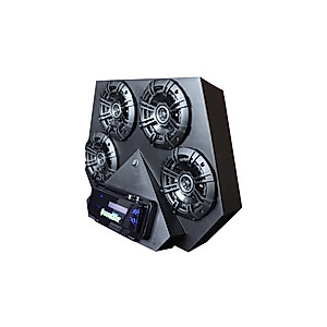SD 2SBT4B2 -Polaris RZR BT Stereo System UTV Side by Side (4-5.25" Marine Speakers)