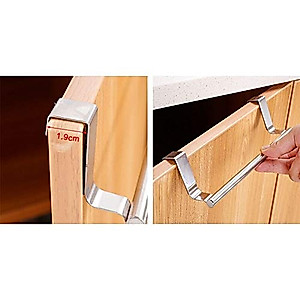 Stainless Steel Towel Bar Holder Over Kitchen Cabinet Door Hanging Rack 24cm 36cm by SHG (36cm)