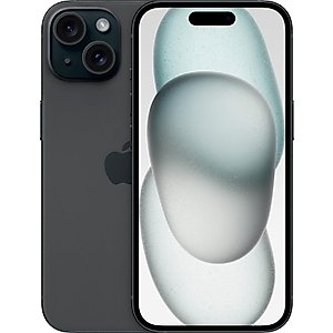 Apple iPhone 15 Plus, 128GB, Black - Unlocked (Renewed)