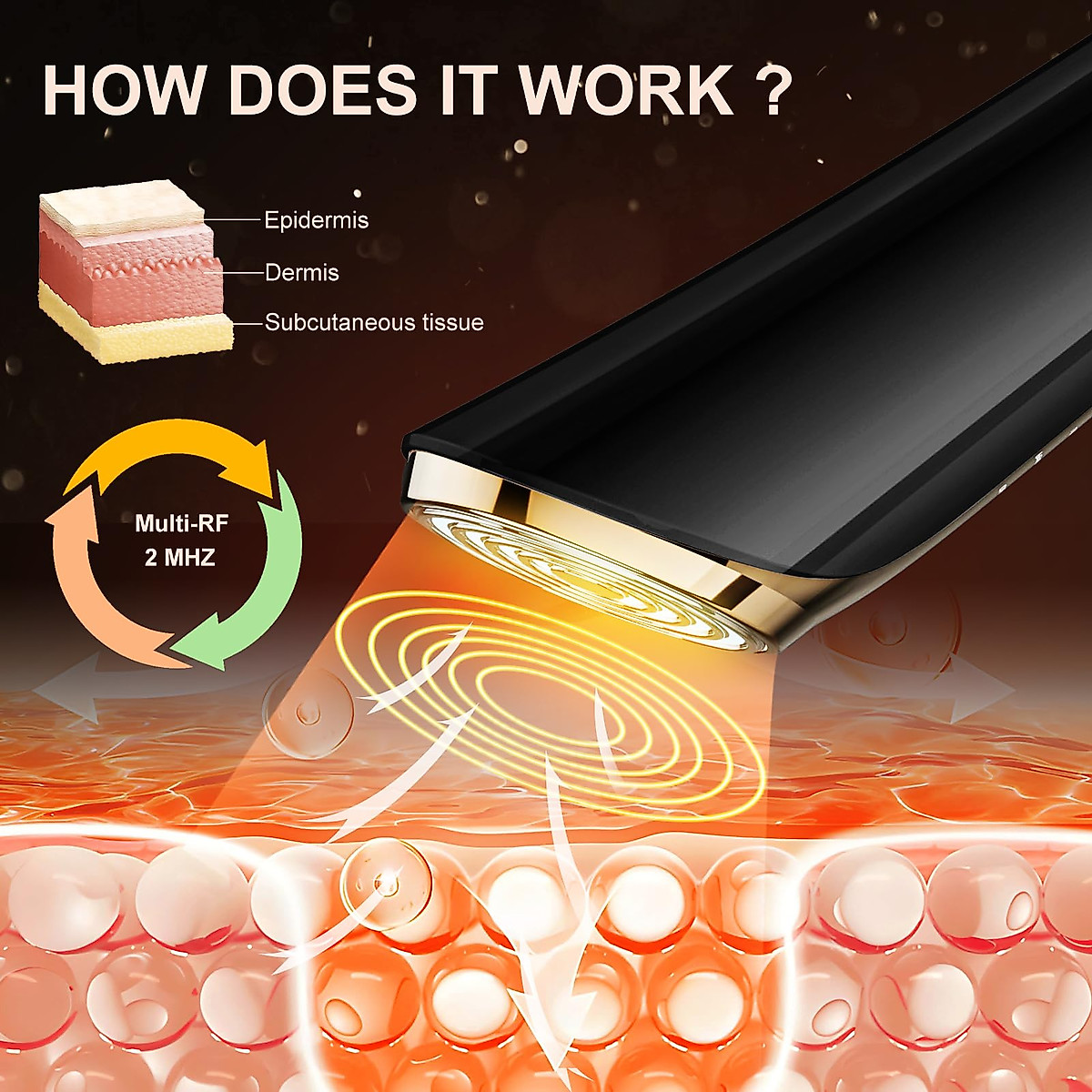 ANURAG 3 Barrel Curling Iron Wand-1 Inch Ceramic Tourmaline Triple Barrels,Temperature Adjustable 25mm Hair Crimper,Hair Waving Styling Tools,Gold one