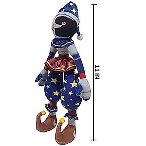ULTHOOL Sun Moondrop Plush, FNAF Security Breach Clown Figure, 2Pcs 11in Sundrop Moondrop Plushies Toy for Kids and Game Fans Gift (Sun&Moon Clown 2pcs)