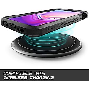SUPCASE Unicorn Beetle Pro Series Designed for Samsung Galaxy S10e Case (2019 Release) Full-Body Dual Layer Rugged With Holster & Kickstand With Built-in Screen Protector (Black)