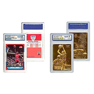 Kobe Bryant Gold & Michael Jordan Decade Fleer Rookie Cards Set - Gem-Mint 10 Condition (Set of 2)