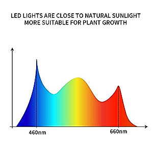 GHodec Grow Light for Indoor Plants,6000K 126LED Clip Plant Lights with Flexible Gooseneck & Timer Setting 4/8/12H,5 Dimmable Levels
